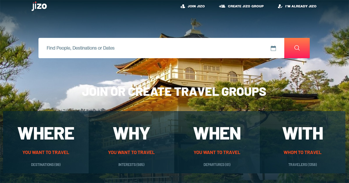 JIZO - Join or Create Travel Groups
